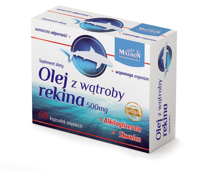 Madson Olej z wątroby rekina na odporność 60 kap. - AptekaDziecka.pl