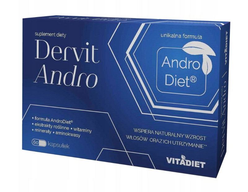 Dervit Andro suplement przeciw wypadaniu włosów 60 kapsułek ...