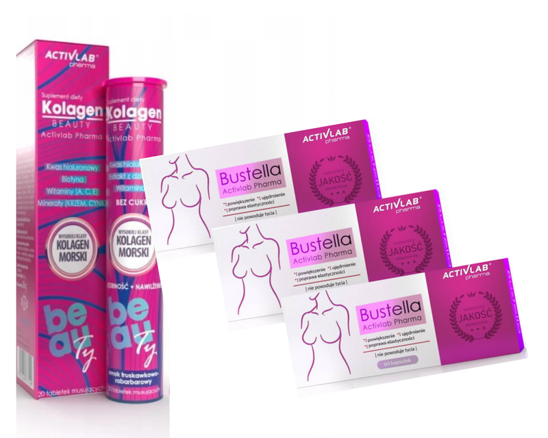 ActivLab Bustella 60 kap. 3 opakowania + kolagen - AptekaDziecka.pl