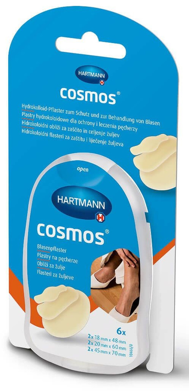 Hartmann plastry COSMOS na pęcherze 3 rozmiary, 6 sztuk - AptekaDziecka.pl