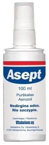 Asept spray środek DEZYNFEKCJA na skaleczenia 100 ml - AptekaDziecka.pl