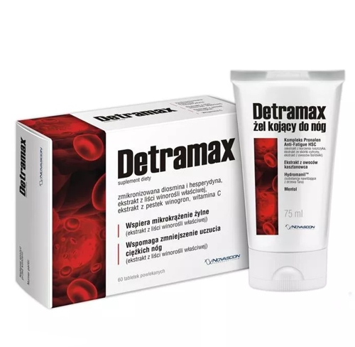 Detramax 60 tabl.+ żel Detramax 75ml GRATIS - AptekaDziecka.pl