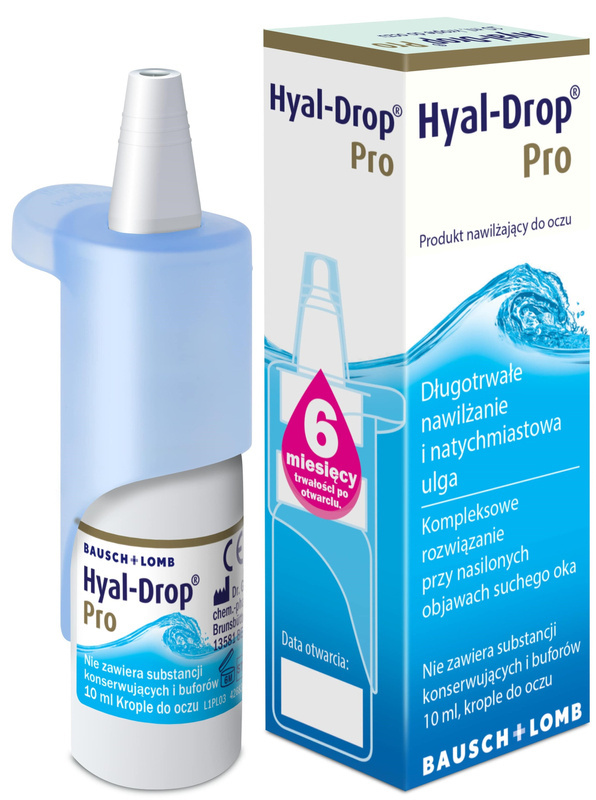HYAL-DROP PRO nawilżające krople do oczu 10 ml - AptekaDziecka.pl
